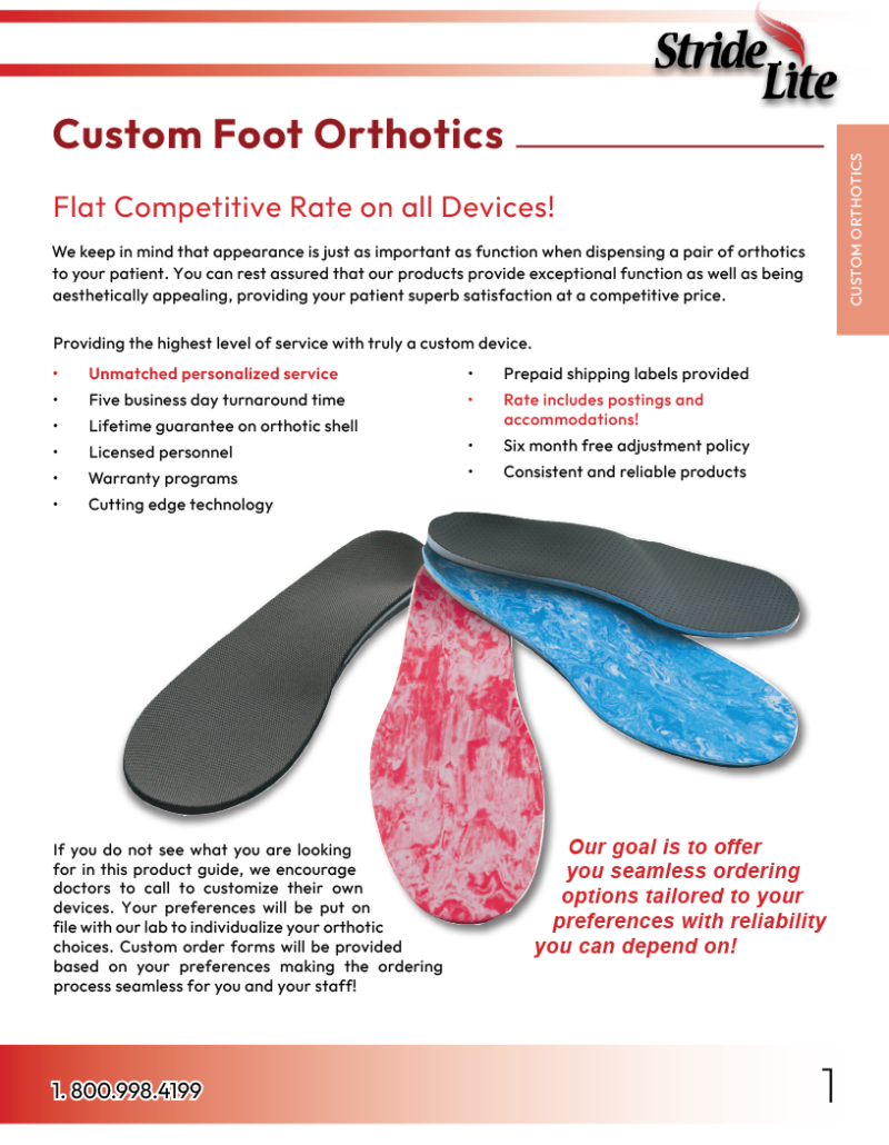 Custom Orthotics – Stride Lite